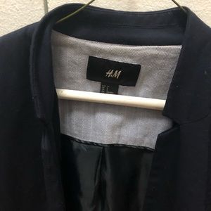 H&M | Jackets & Coats | Hm Navy Onebutton Blazer | Poshmark